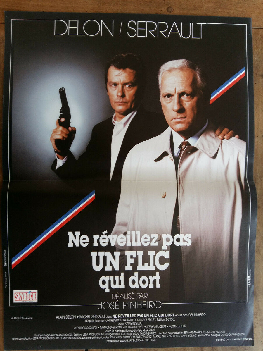 Affiche NE REVEILLEZ PAS UN FLIC QUI DORT Michel SERRAULT Alain DELON ...