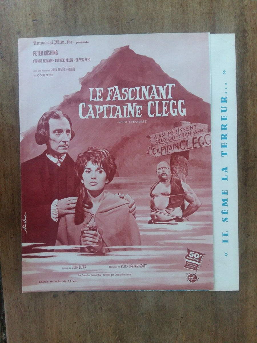 Press Kit THE FASCINATING CAPTAIN CLEGG peter CUSHING (1962) * – CINEAD