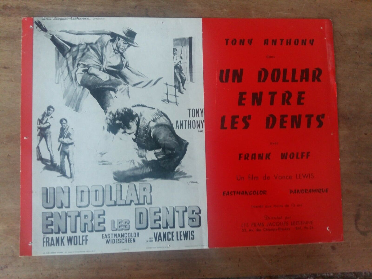 Booklet A DOLLAR BETWEEN THE TEETH vance LEWIS tony ANTHONY frank WOLF ...