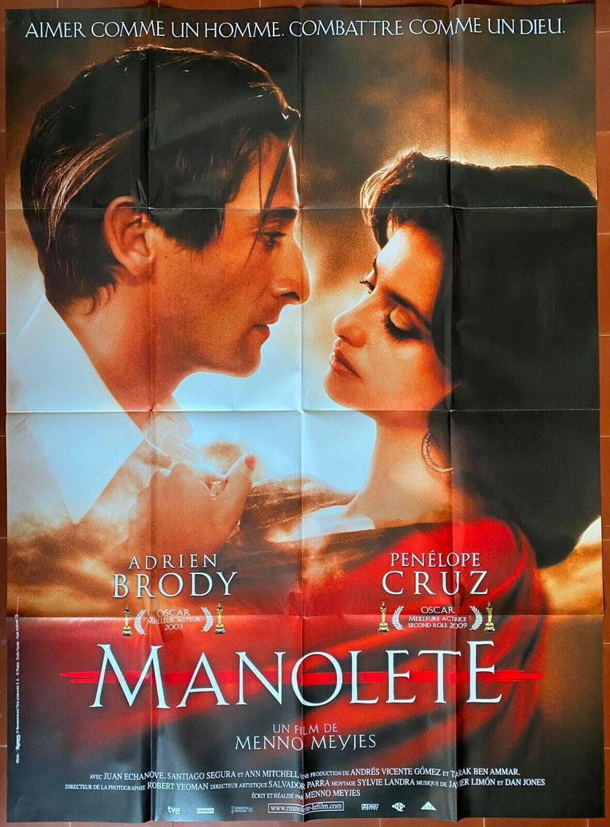 Poster MANOLETE Penelope Cruz ADRIEN BRODY Matador CORRIDA 120x160cm ...