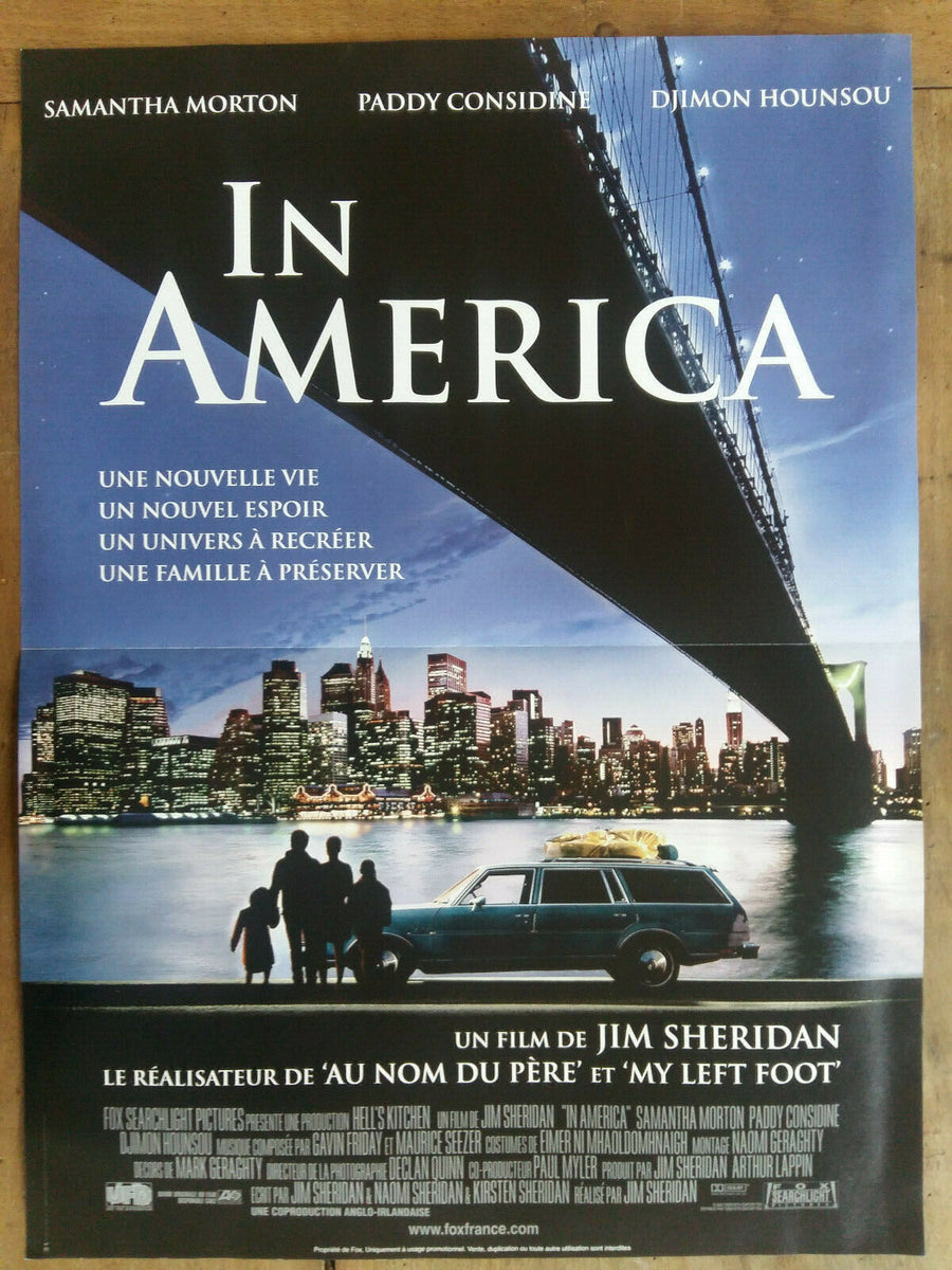 Poster IN AMERICA Jim SHERIDAN Samantha MORTON Paddy CONSIDINE 40x60cm ...