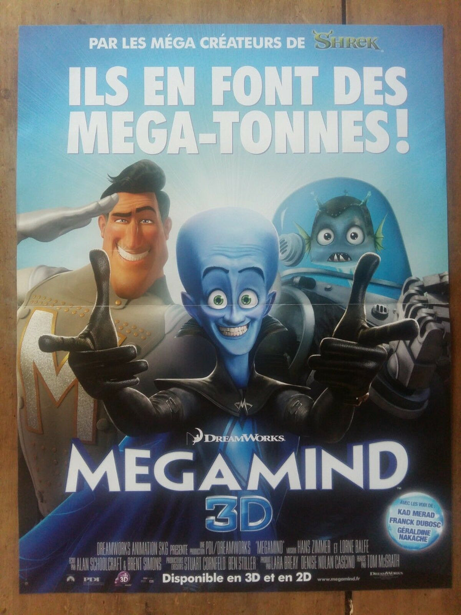 Poster MEGAMIND Dreamworks Animation Extra-Terrestrial Robot 40x60cm ...