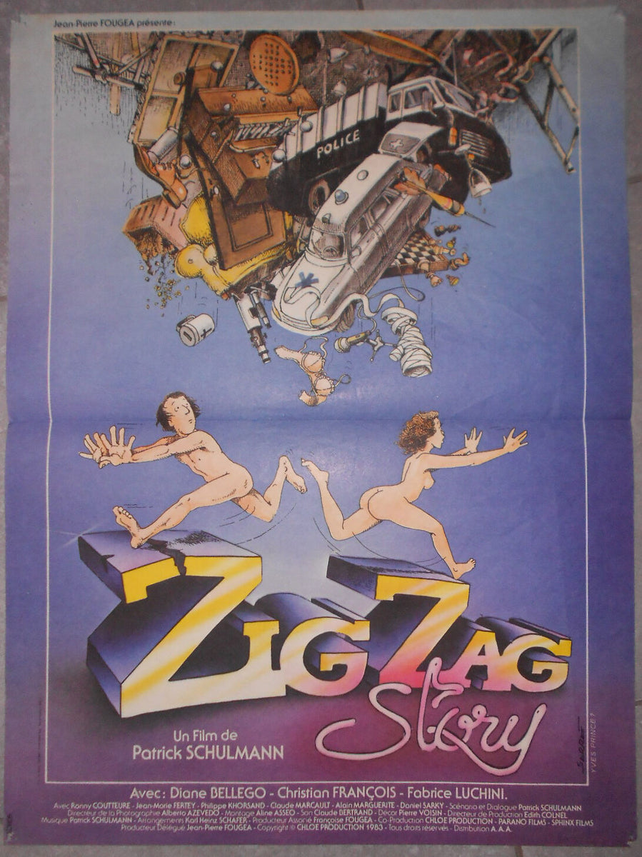Poster ZIG ZAG STORY Diane Bellego FABRICE LUCCHINI Prince Serre 40x60 – CINEAD