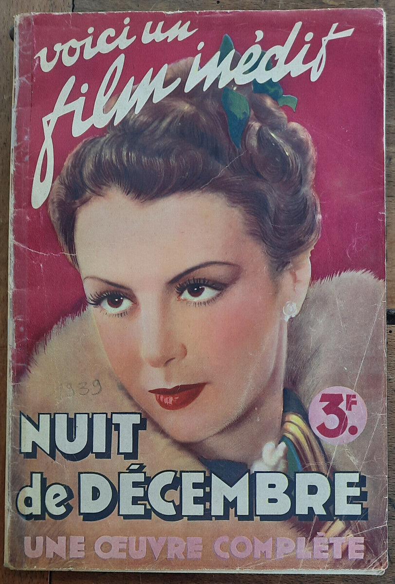 Magazine FILM INEDIT NUIT DE DECEMBRE Kurt BERNHARDT Renée ST CYR BLAN ...