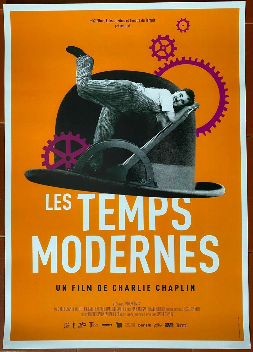 Rolled poster LES TEMPS MODERNES Modern Times CHARLIE CHAPLIN 42x60cm ...