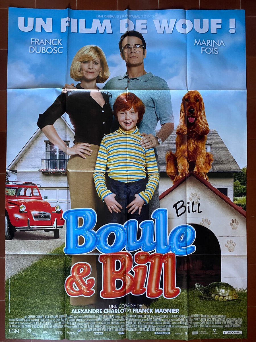 Affiche BOULE ET BILL Alexandre CHARLOT Franck DUBOSC Marina FOIS 120x ...