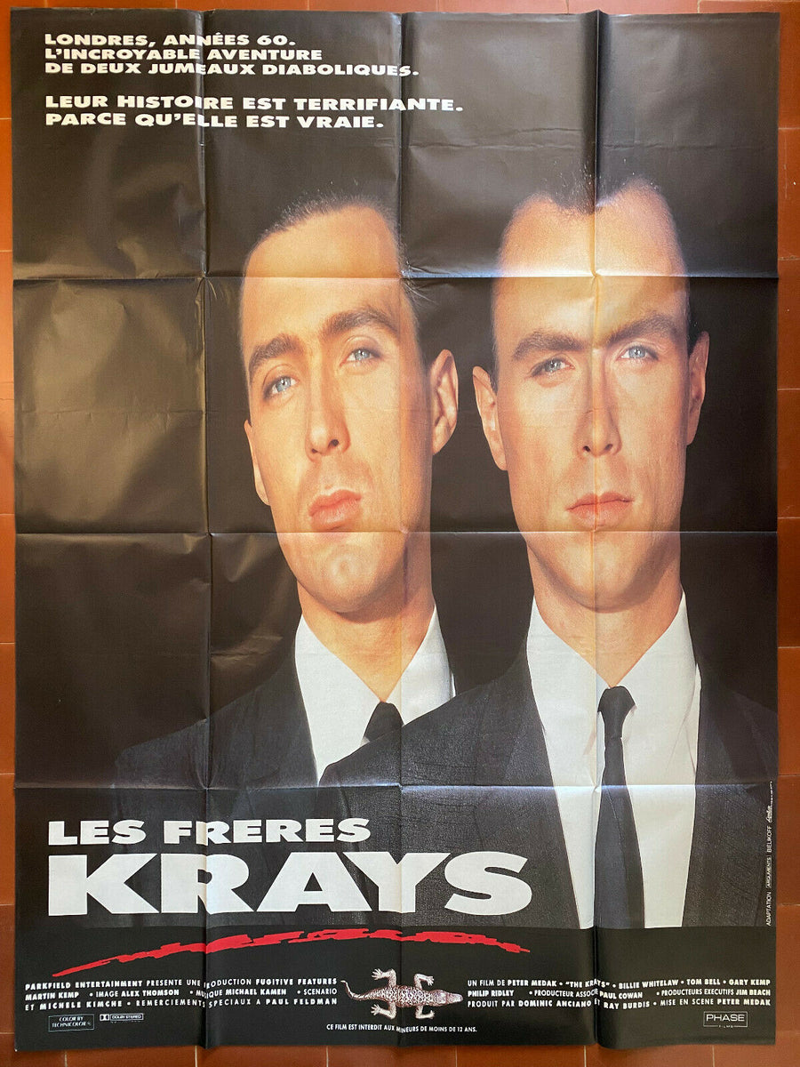 Poster THE KRAYS BROTHERS Peter MEDAK Martin KEMP Gary KEMP 120x160cm ...