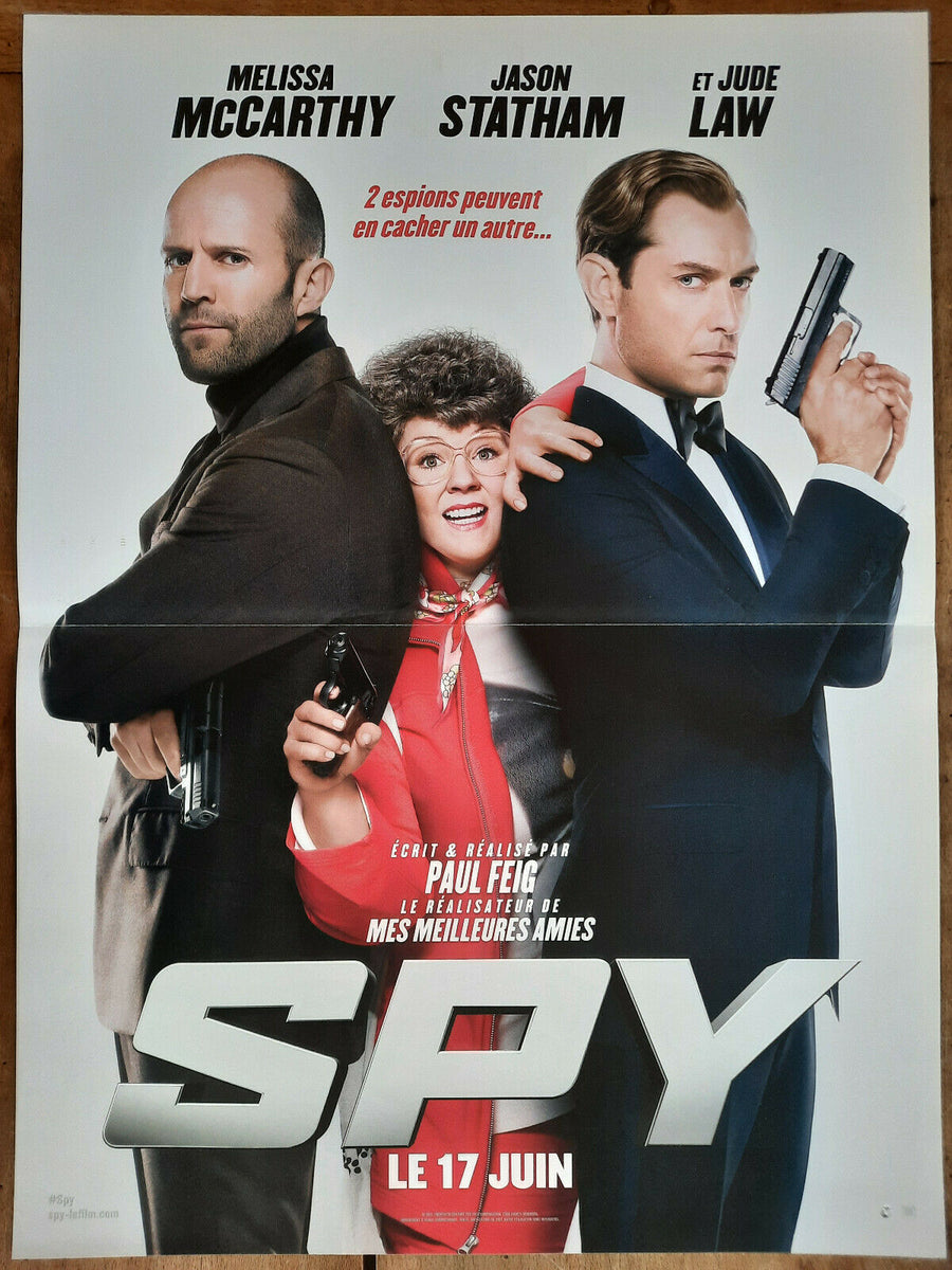 SPY Poster Paul FEIG Jason STATHAM Jude LAW Melissa McCARTHY 40x60cm ...