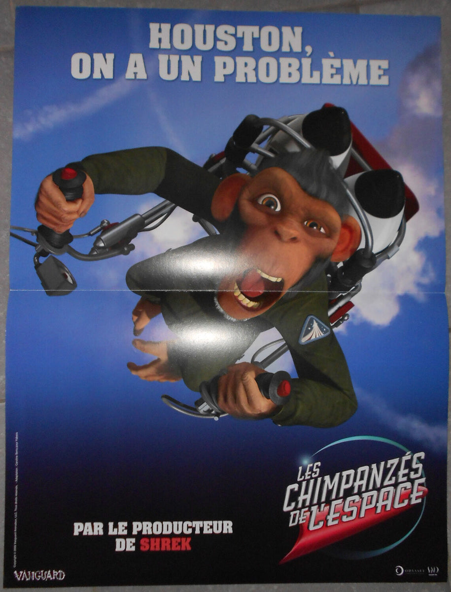 Poster THE CHIMPANZES FROM SPACE Space Chimps KIRK BY MICCO 40x60cm ...