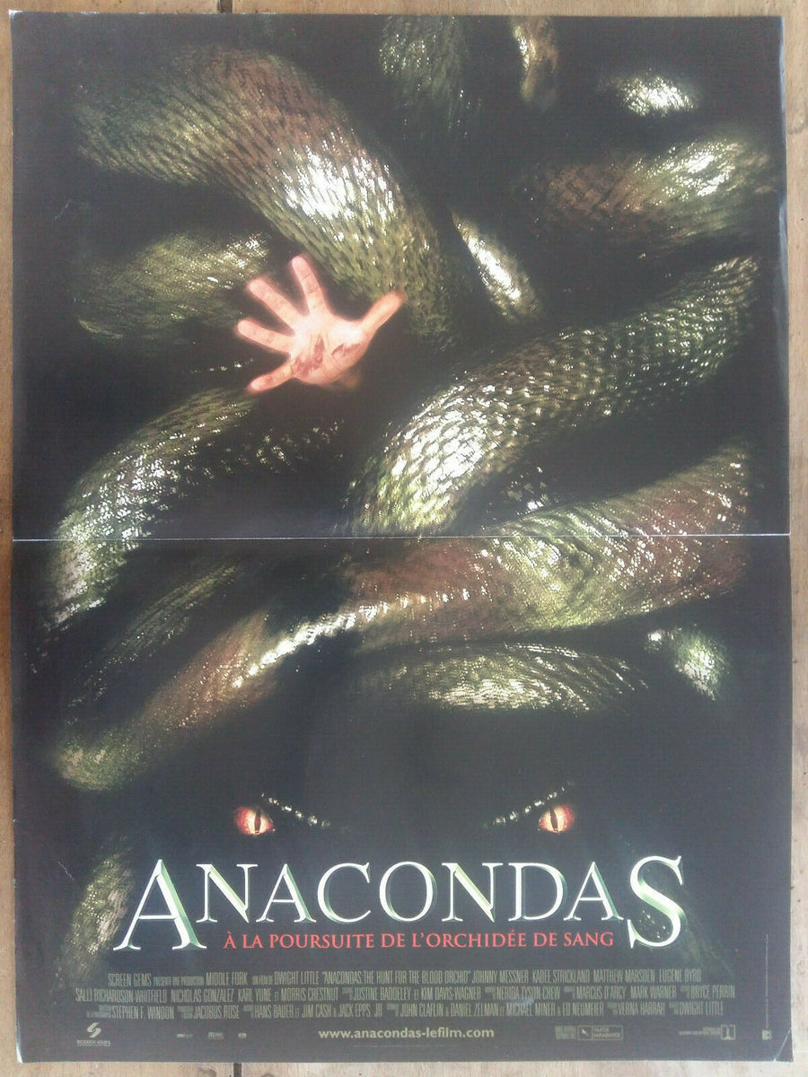 Poster ANACONDAS Dwight LITTLE Snake Boa Johnny MESSNER 40x60cm – CINEAD