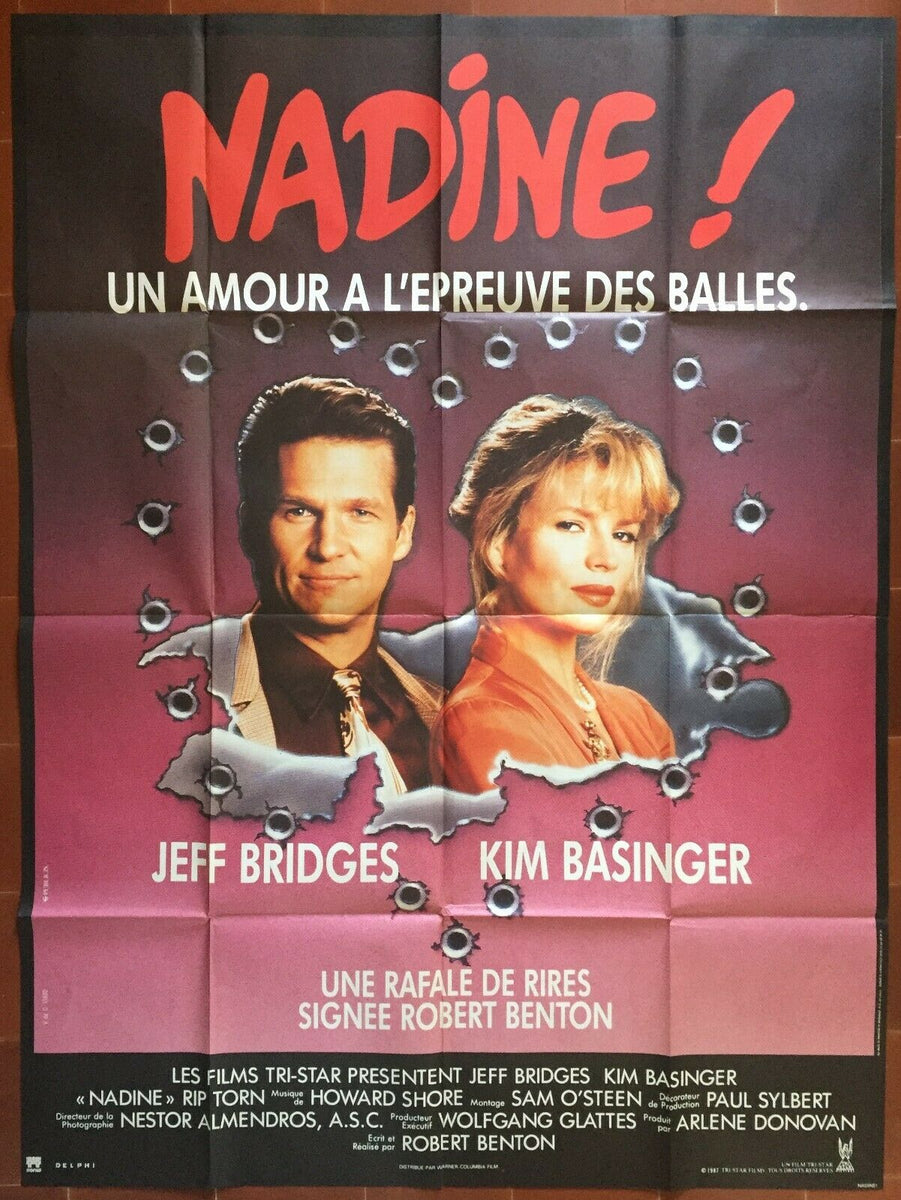 Poster NADINE Robert Benton JEFF BRIDGES Kim Basinger 120x160cm – CINEAD