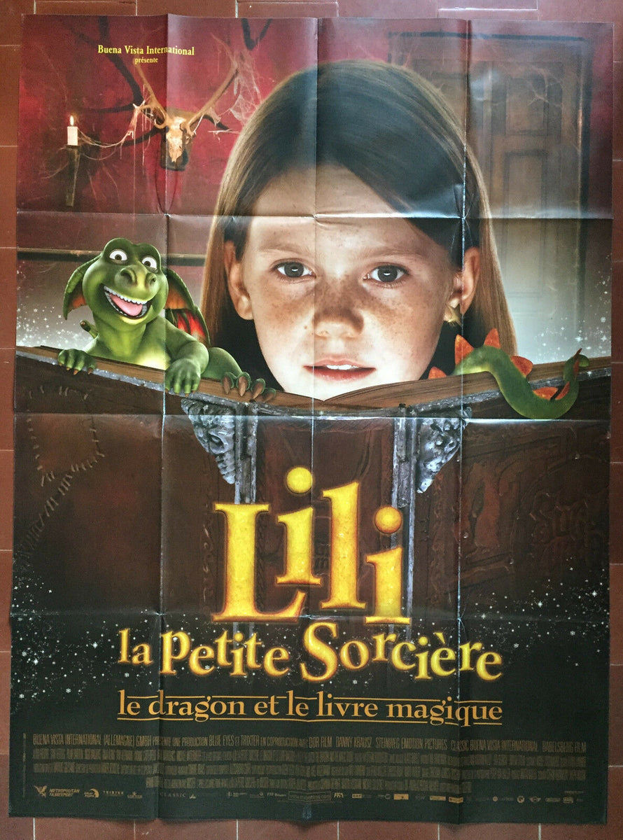 Poster LILI THE LITTLE WITCH, THE DRAGON AND THE MAGIC BOOK 120x160cm ...
