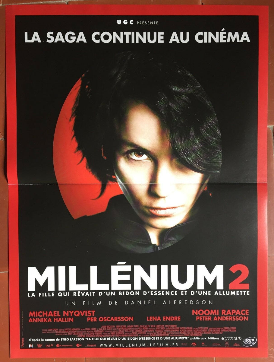 Poster MILLENIUM 2 The Girl Who Dreamed.. NOOMI RAPACE Michael Nyqvist ...