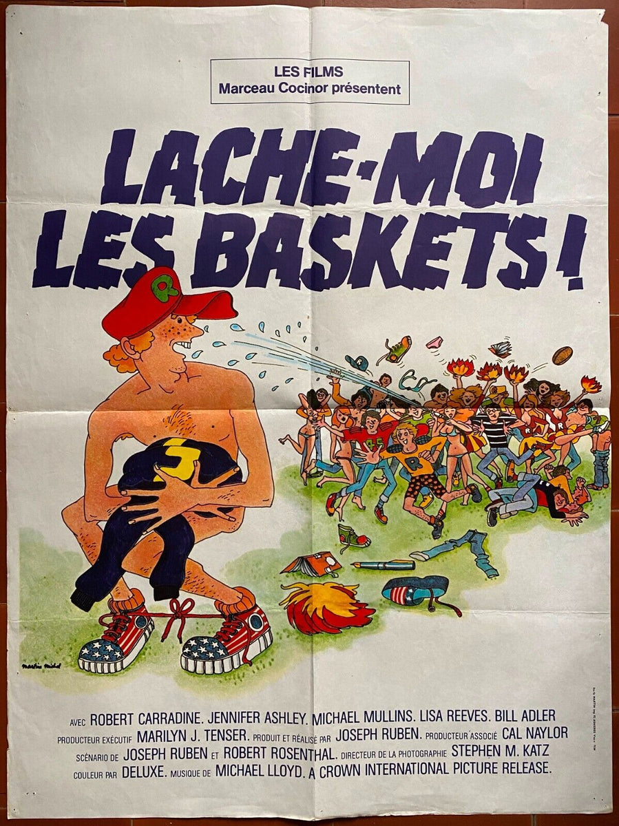 Affiche LACHE-MOI LES BASKETS Robert Ruben JOSEPH CARRADINE 60x80cm ...