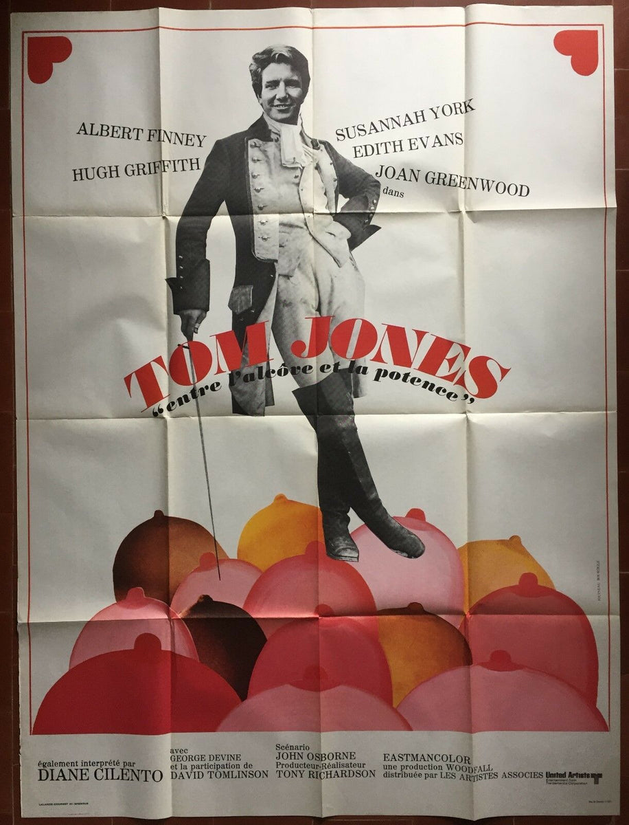 Poster TOM JONES From the alcove to the gallows ALBERT FINNEY Susannah ...