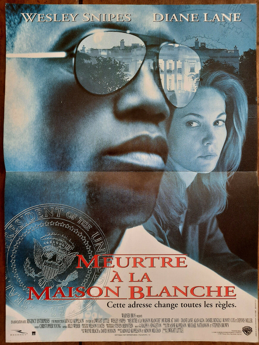 MURDER AT THE WHITE HOUSE Poster Wesley SNIPES Diane LANE 40x60cm – CINEAD