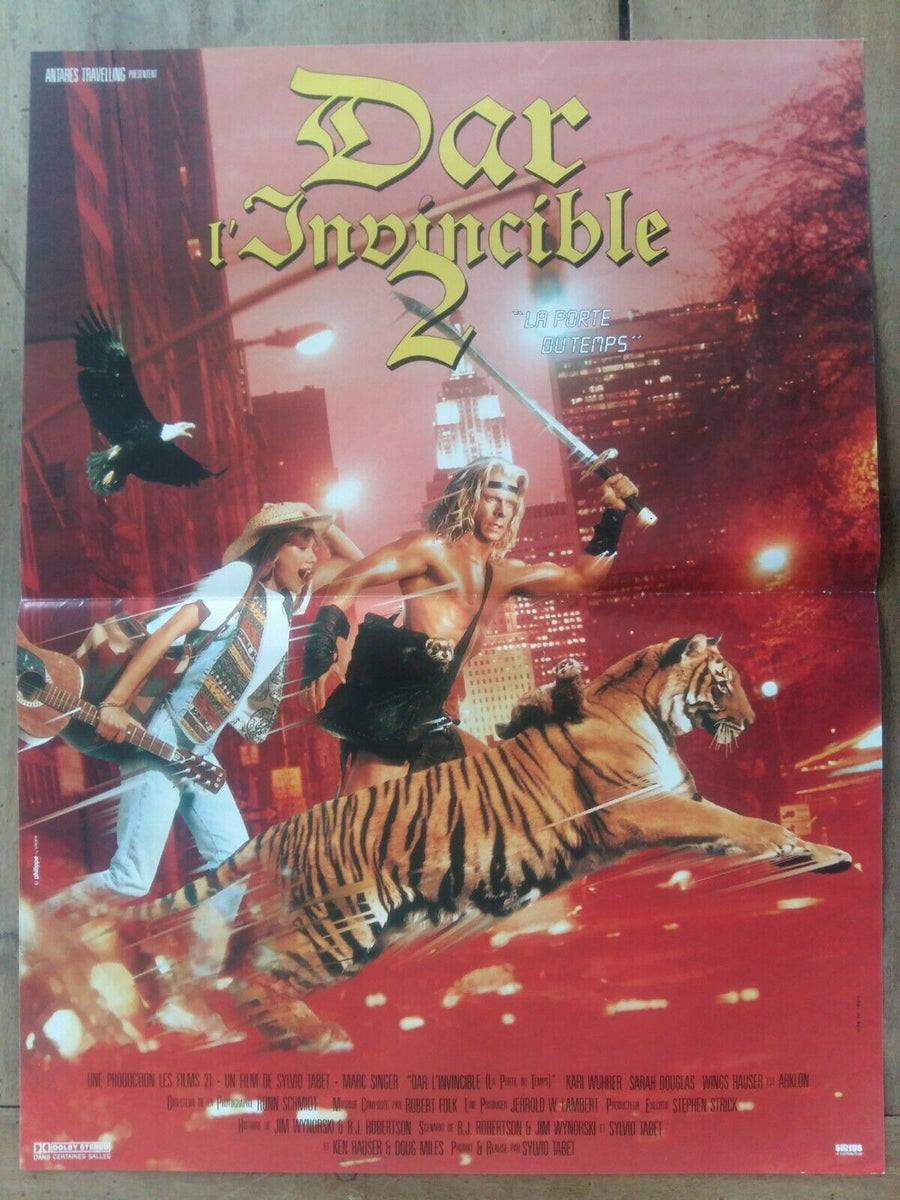Poster DAR THE INVINCIBLE 2 Sylvio TABET Marc SINGER 40x60cm * – CINEAD