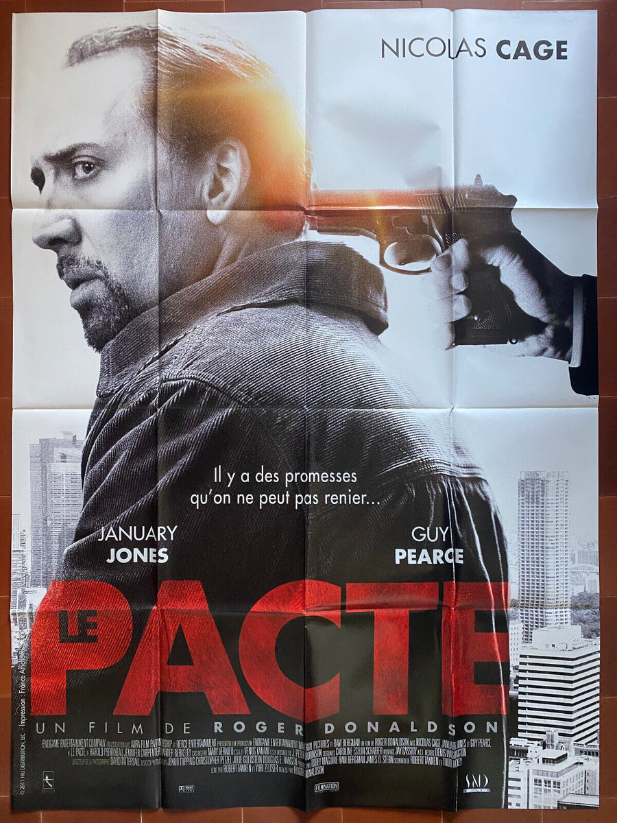 Affiche LE PACTE Roger DONALDSON Nicolas CAGE Guy PEARCE 120x160cm – CINEAD