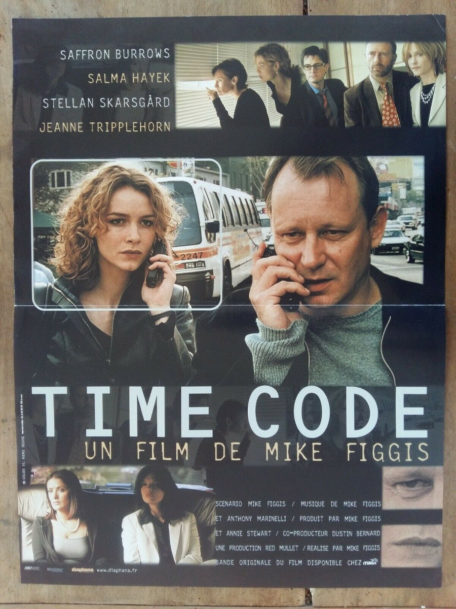 TIME CODE Poster Mike FIGGIS Saffron BURROWS Salma HAYEK 40x60cm * – CINEAD