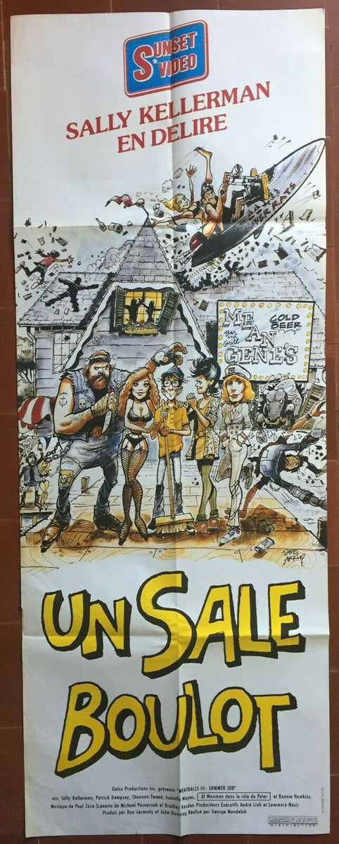 DIRTY JOB Poster Meatballs III SALLY KELLERMAN Patrick Dempsey 60x160c ...