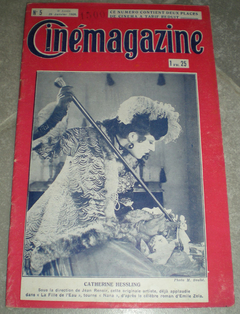 CINEMAGAZINE n°5 Catherine Hessling GERMAINE DULAC Marie Prevost JEAN ...