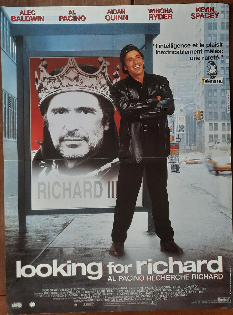 Poster LOOKING FOR RICHARD Al PACINO Alec BALDWIN Winona RYDER 40x60cm ...