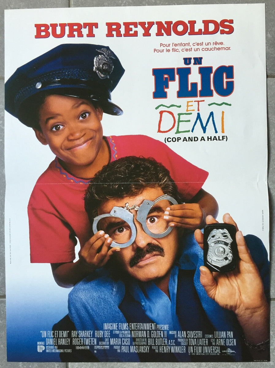 Poster ONE COP AND A HALF Cop & 1/2 BURT REYNOLDS Henry Winkler 40 – CINEAD
