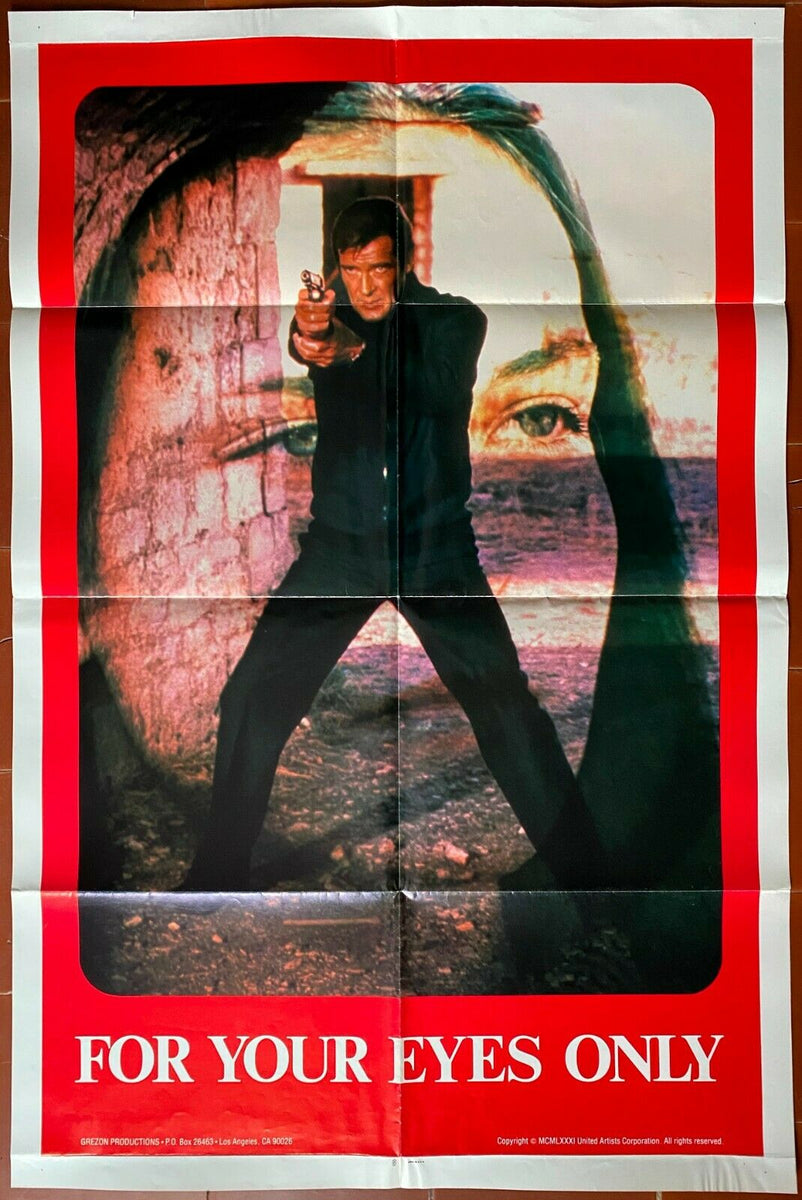 Affiche RIEN QUE POUR VOS YEUX For your eyes only JAMES BOND Roger Moo ...