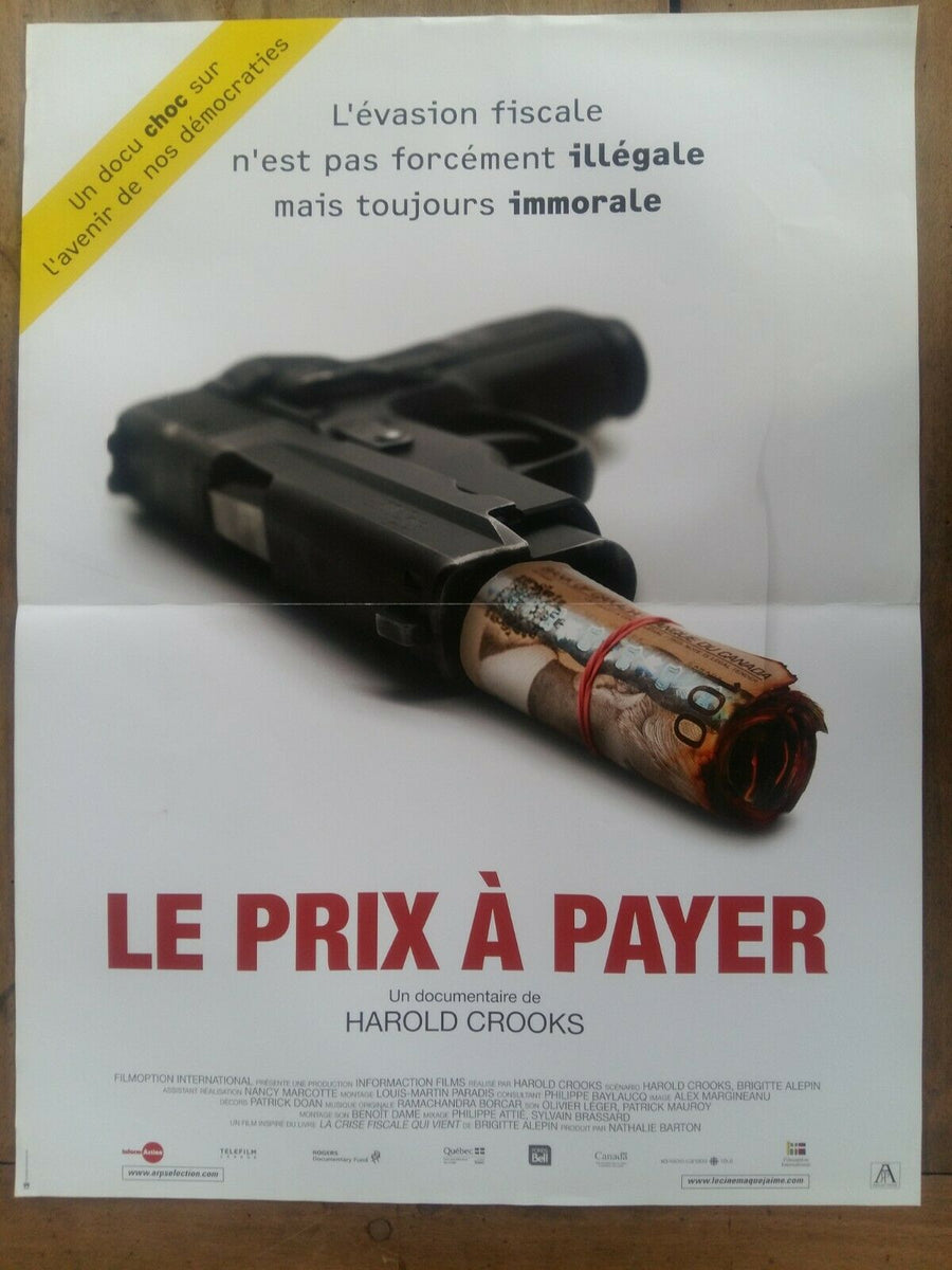 Poster THE PRX TO PAY Harold CROOKS Pistol Bundle of money 40x60cm ...