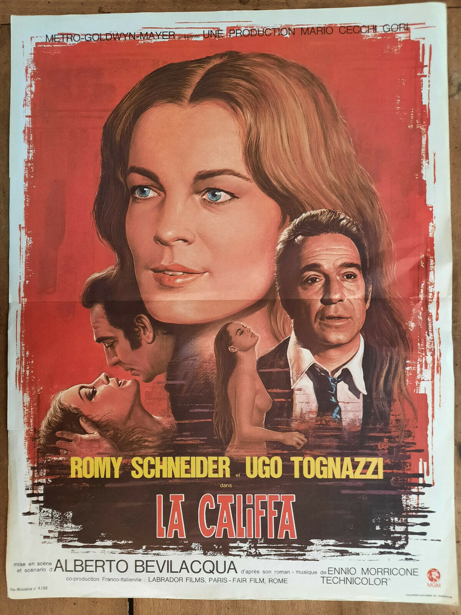 Poster LA CALIFFA Alberto BEVILACQUA Romy SCHNEIDER Ugo TOGNAZZI 40x60 ...