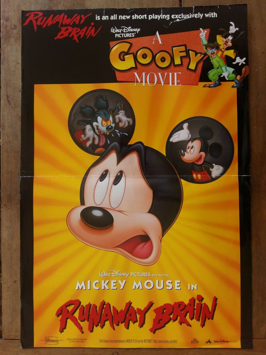 MICKEY MOUSE RUNAWAY BRAIN Walt Disney poster 40x60cm * – CINEAD