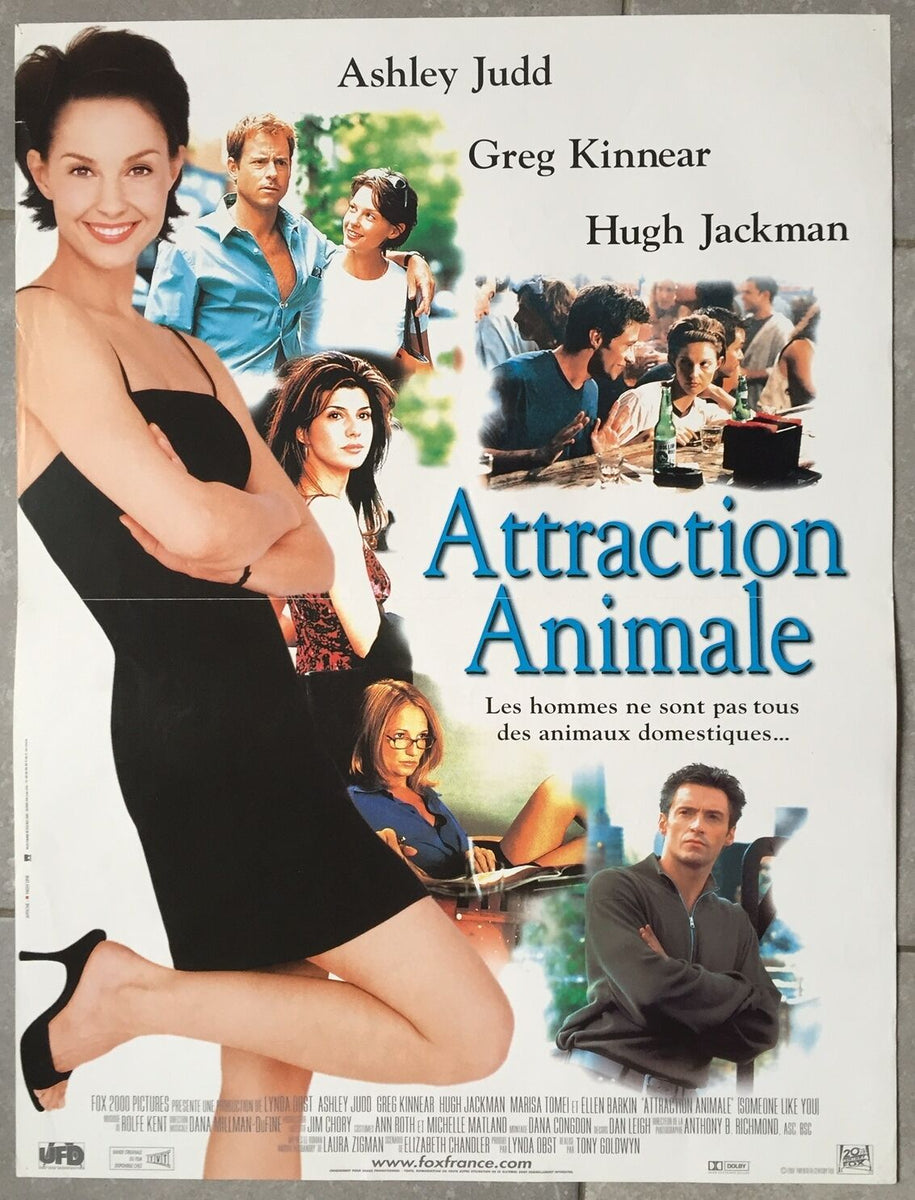 ANIMAL ATTRACTION Poster Someone like you ASHLEY JUDD Hugh Jackman 40x ...