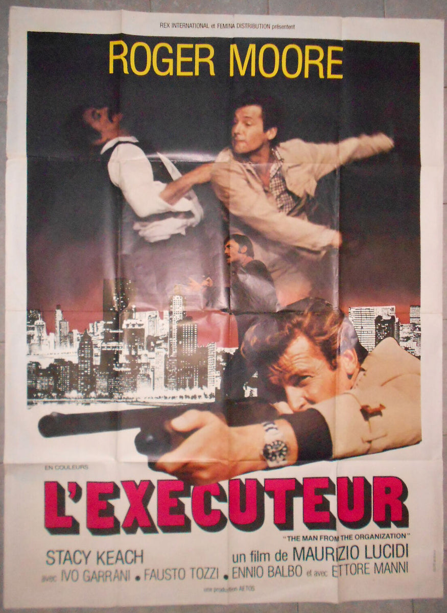 Poster THE EXECUTOR Stacy Keach ROGER MOORE 120x160cm – CINEAD