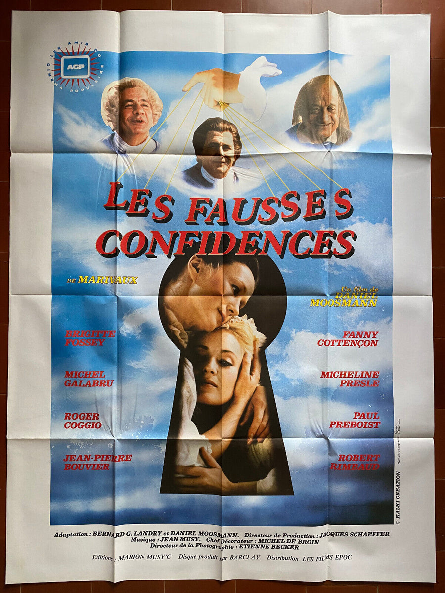 Affiche LES FAUSSES CONFIDENCES Daniel MOOSMANN Brigitte FOSSEY 120x16 ...