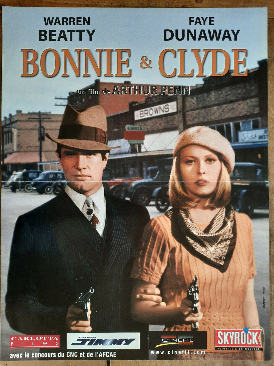 Poster BONNIE AND CLYDE Arthur PENN Warren BEATTY Faye DUNAWAY 40x60cm ...