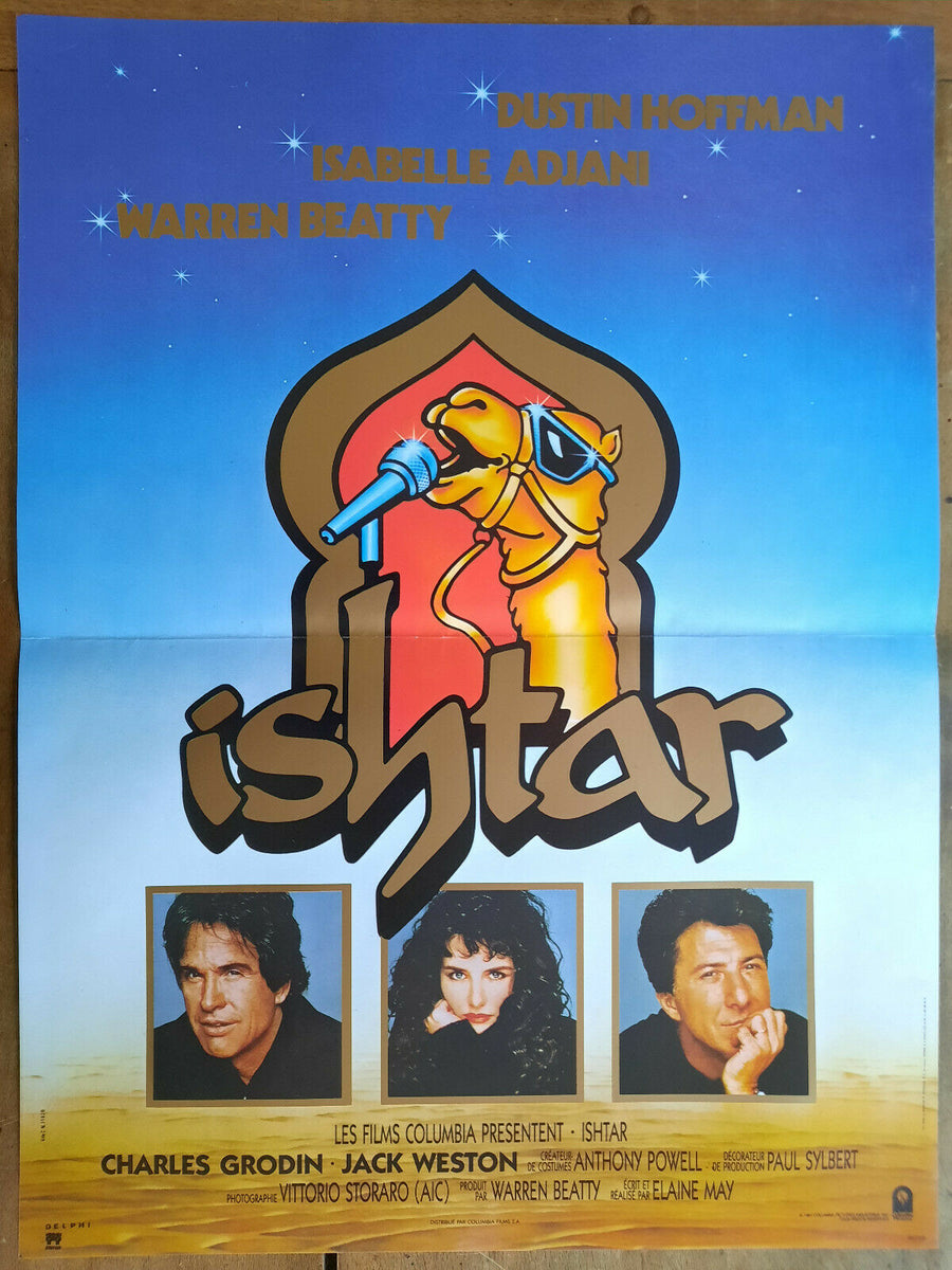 Poster ISHTAR Elaine MAY Dustin HOFFMAN Isabelle ADJANI Warren BEATTY ...