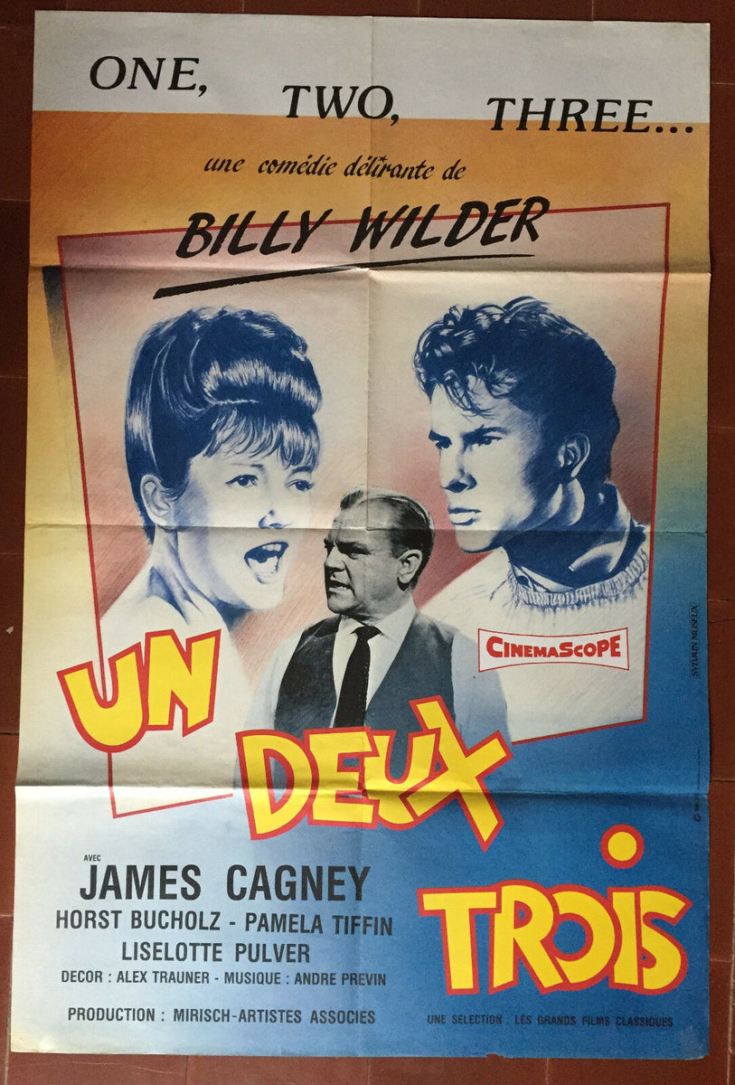 Poster ONE, TWO, THREE One, Two, three BILLY WILDER James Cagney 80x12 ...