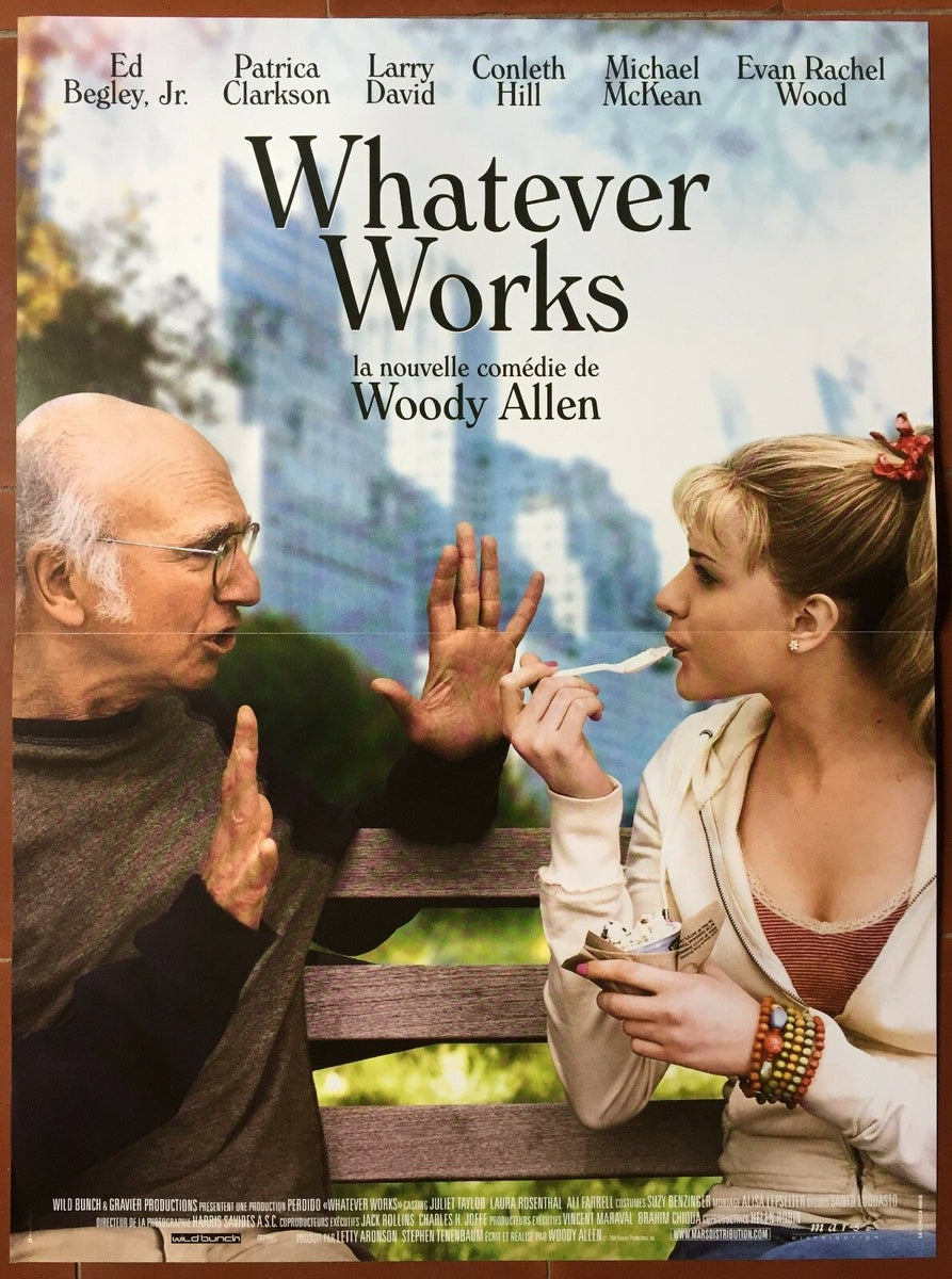 Poster WHATEVER WORKS Even Rachel Wood WOODY ALLEN Larry David 40x60cm ...