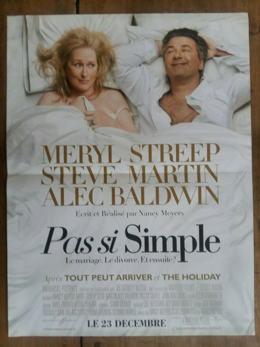 NOT SO SIMPLE Poster Nancy MEYERS Meryl STREEP Steve MARTIN A. BALDWIN ...