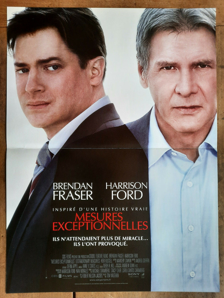 Poster EXEPTIONAL MEASURES Brendan FRASER Harrison FORD 40x60cm – CINEAD