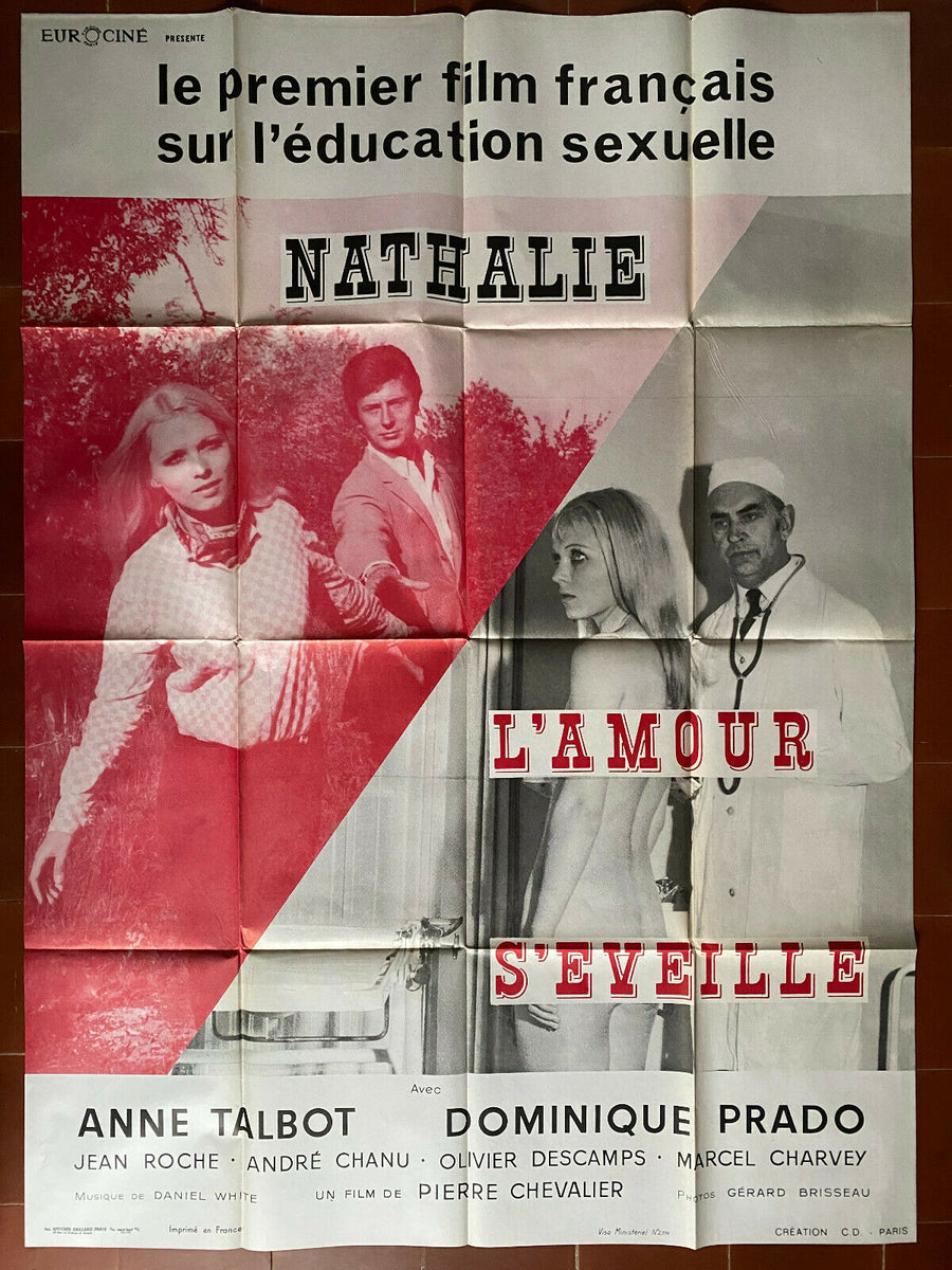 Poster NATHALIE Pierre CHEVALIER Anne TALBOT Dominique PRADO erotic 12 ...