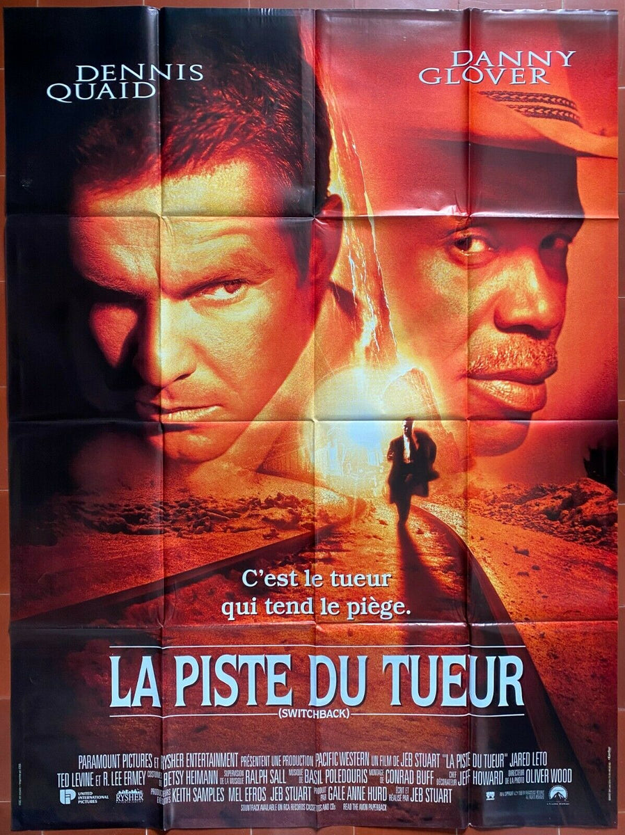 Poster THE KILLER'S TRAIL Switchback DANNY GLOVER Dennis Quaid 120x160 ...