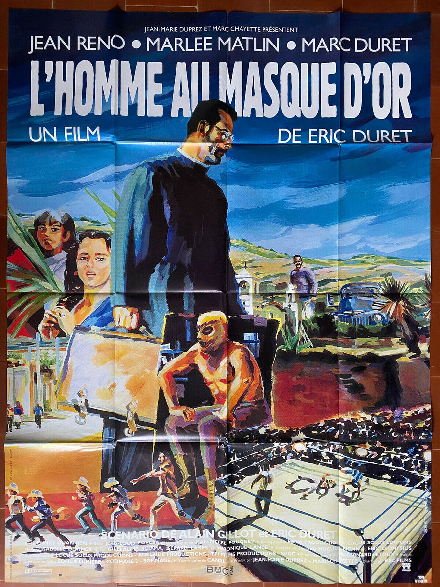 Poster THE MAN IN THE GOLDEN MASK Eric DURET Jean RENO Catch 120x160cm ...