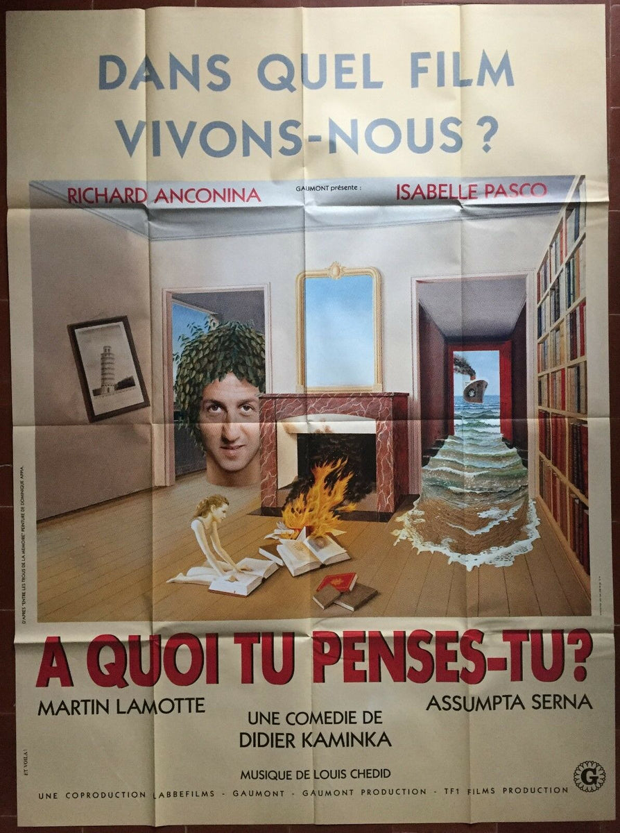 Poster WHAT ARE YOU THINKING ABOUT Isabelle Pasco RICHARD ANCONINA 120 ...