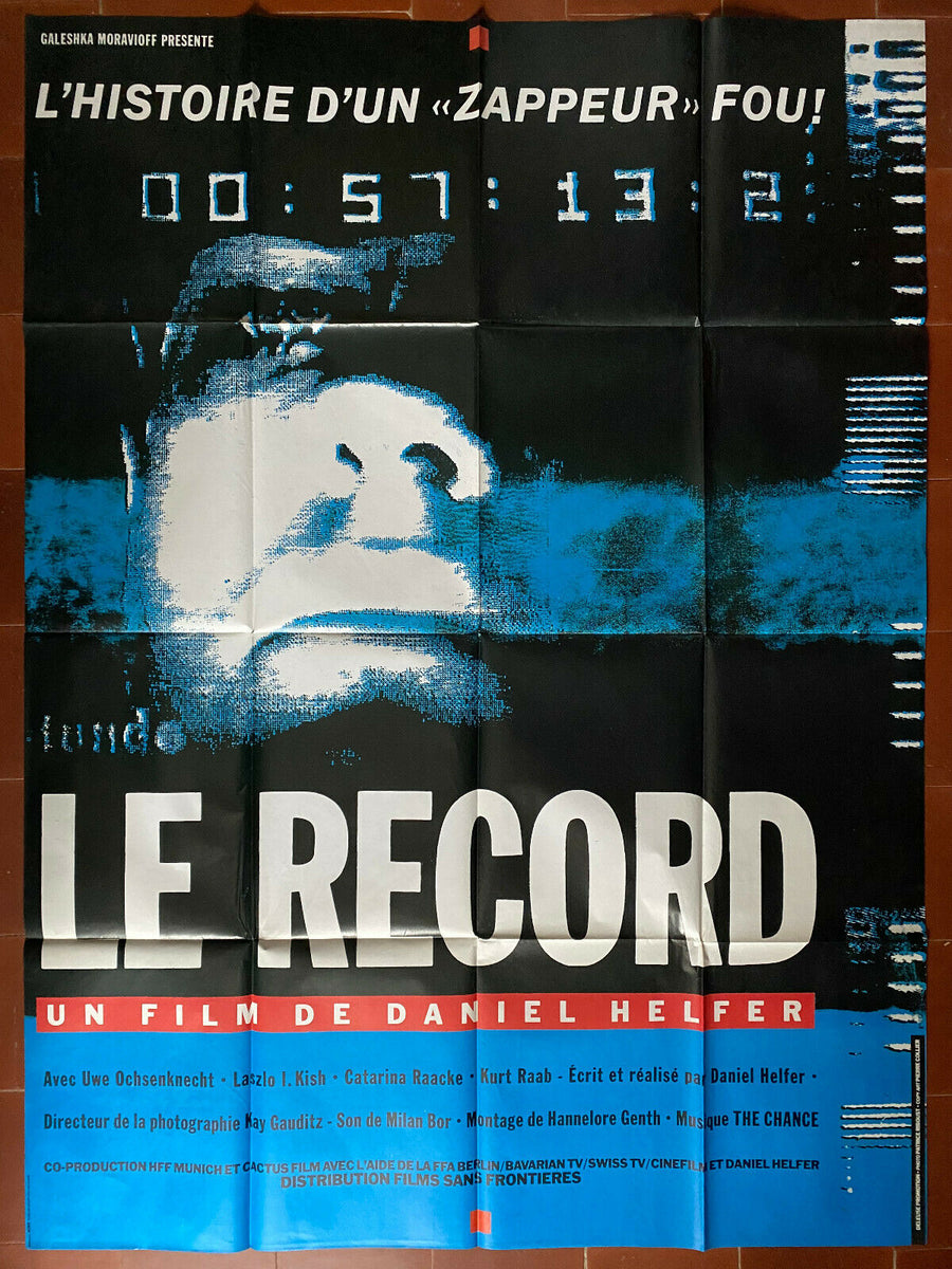 Affiche LE RECORD Daniel HELFER Uwe OCHSENKNECHT Jochen BUSSE 120x160c ...