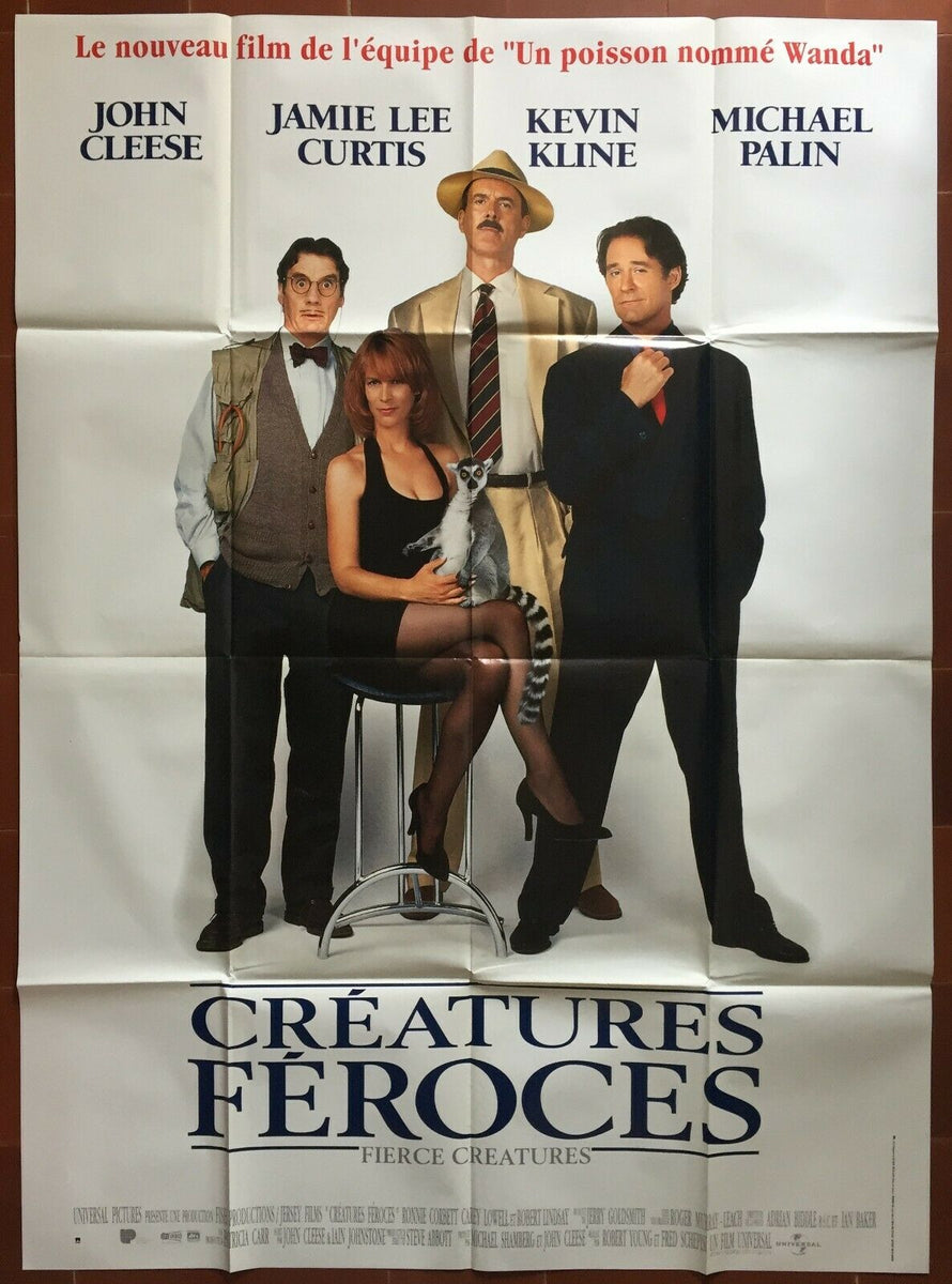 Poster FEROCES CREATURES Fierce Creatures JOHN CLEESE Jamie Lee Curtis ...