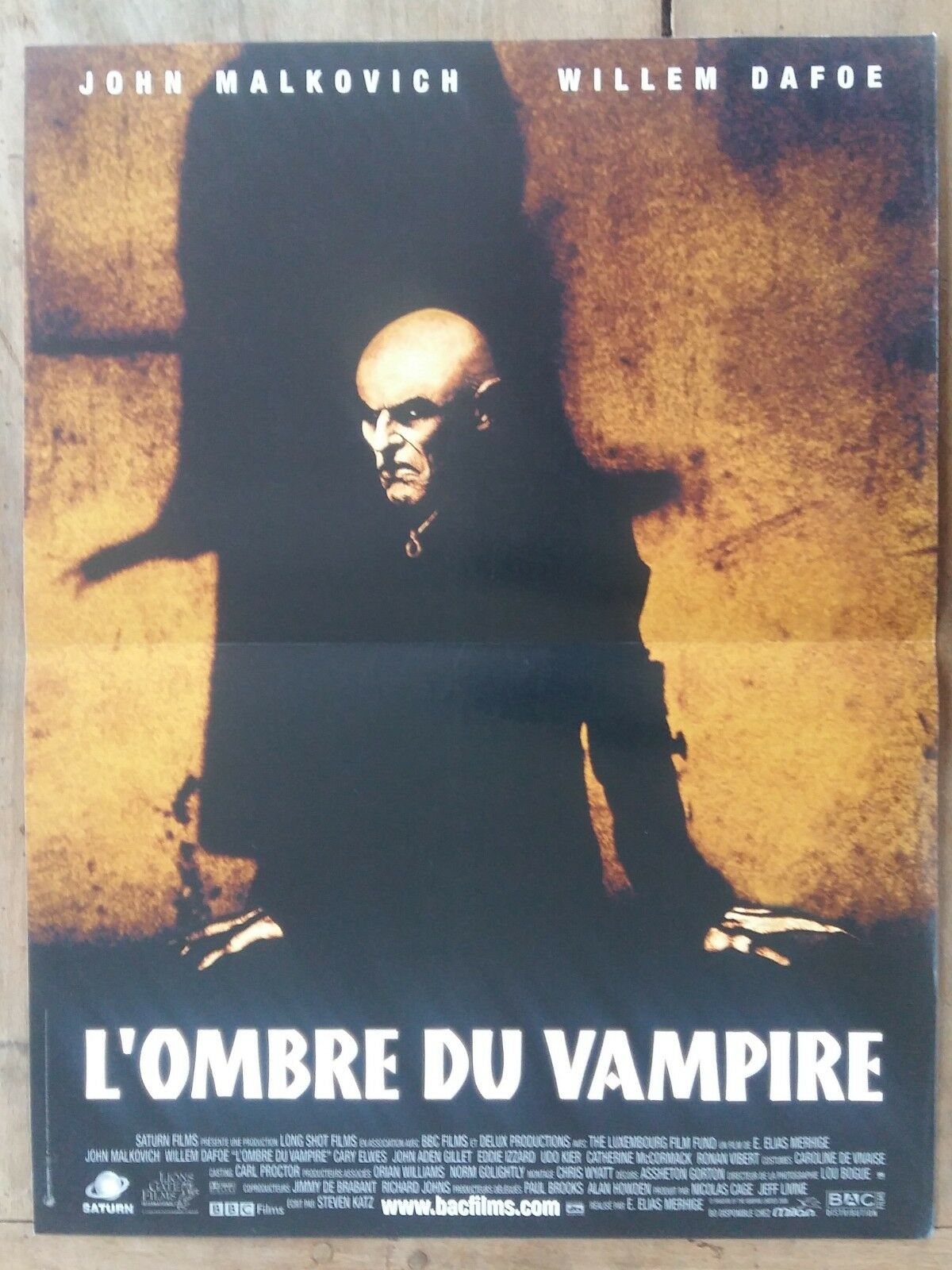 SHADOW OF THE VAMPIRE Poster John MALKOVICH Willem DAFOE 40x60cm – CINEAD