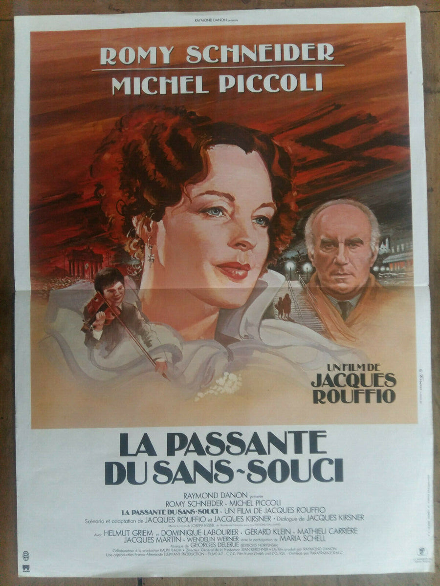 Poster THE PASSANT OF SANS-SOUCI Jacques ROUFFIO Romy SCHNEIDER 40x60c ...