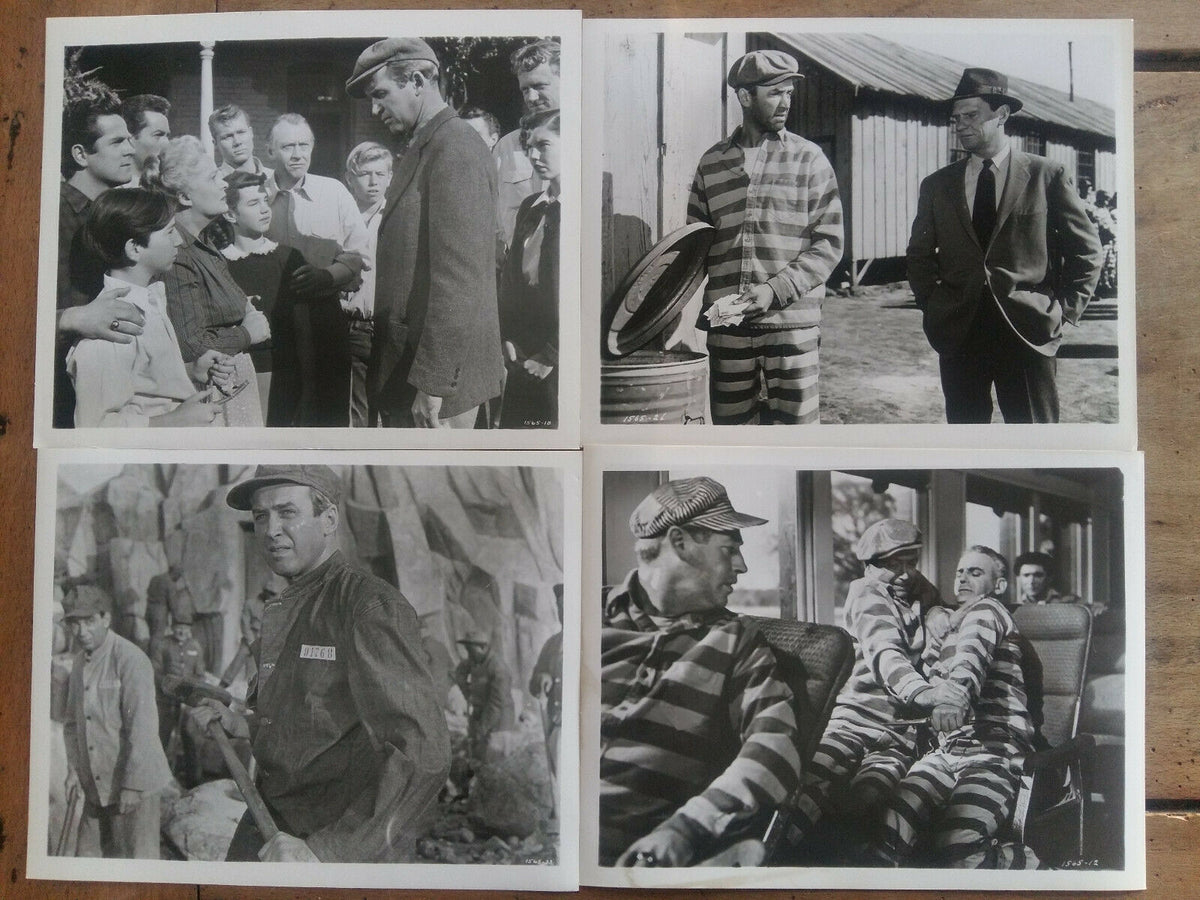 4 Photos James STEWART Wendell COREY Film THE MAN WITH THE RIFLE 1952 ...