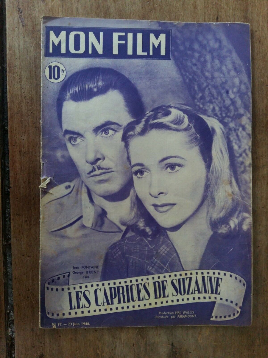 Magazine MY FILM THE CAPRICES OF SUZANNE joan FONTAINE georges BRENT 1 ...